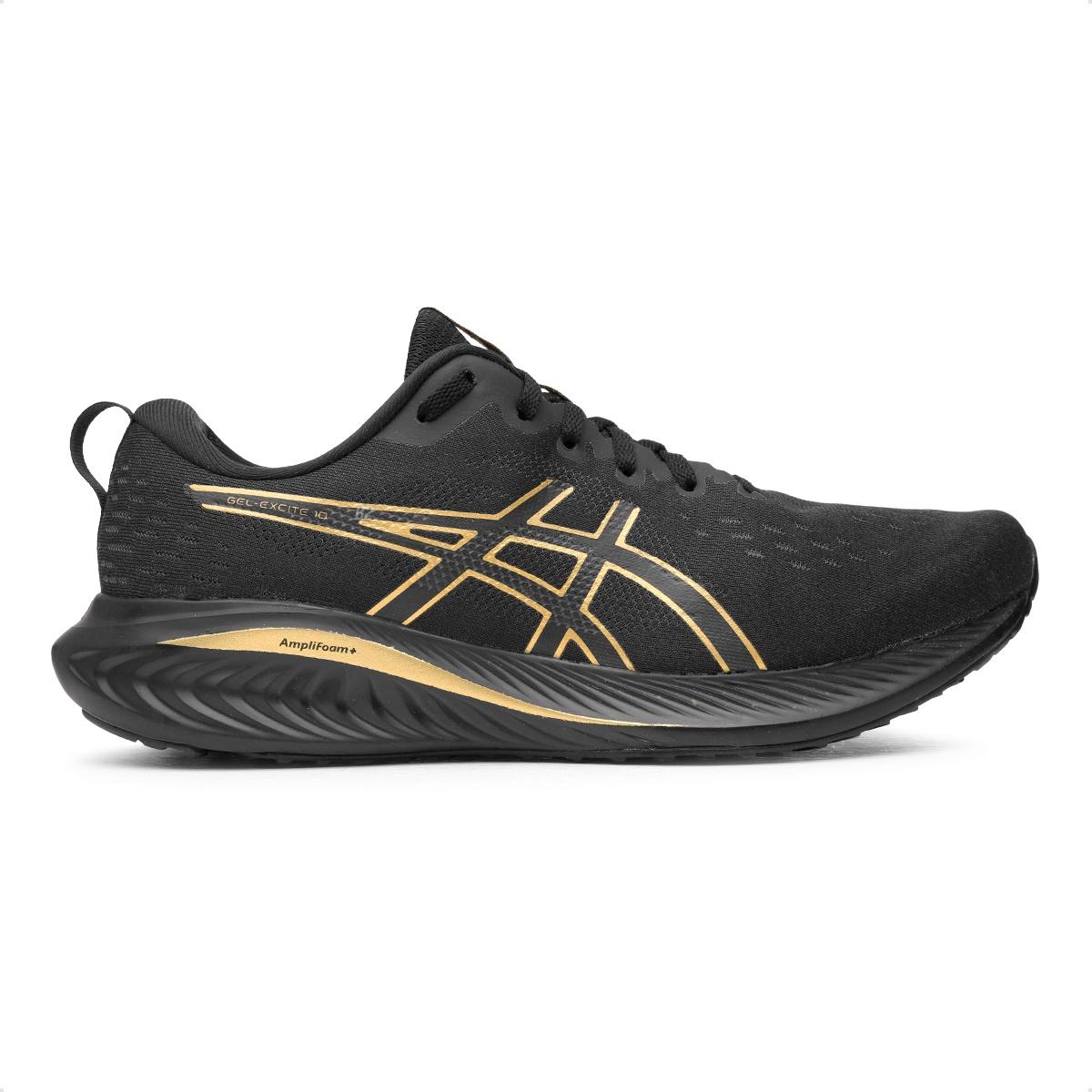 Tênis Asics Gel-Excite 10 Masculino Preto / Dourado