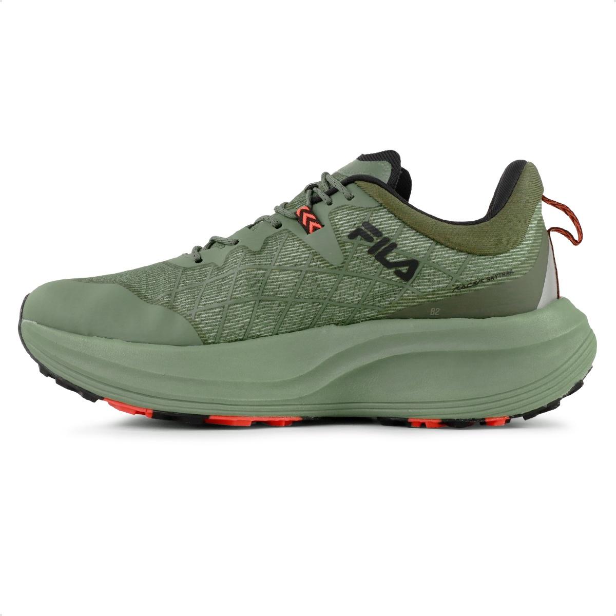 Tênis Fila Racer Skytrail Masculino Verde / Coral