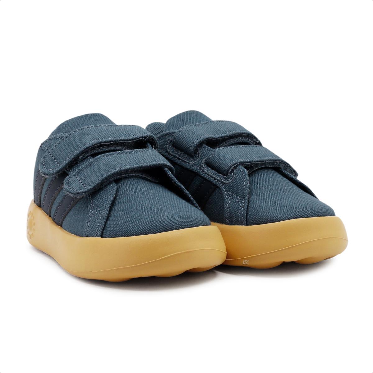 Tênis Adidas Grand Court 2.0 Infantil Marinho / Látex