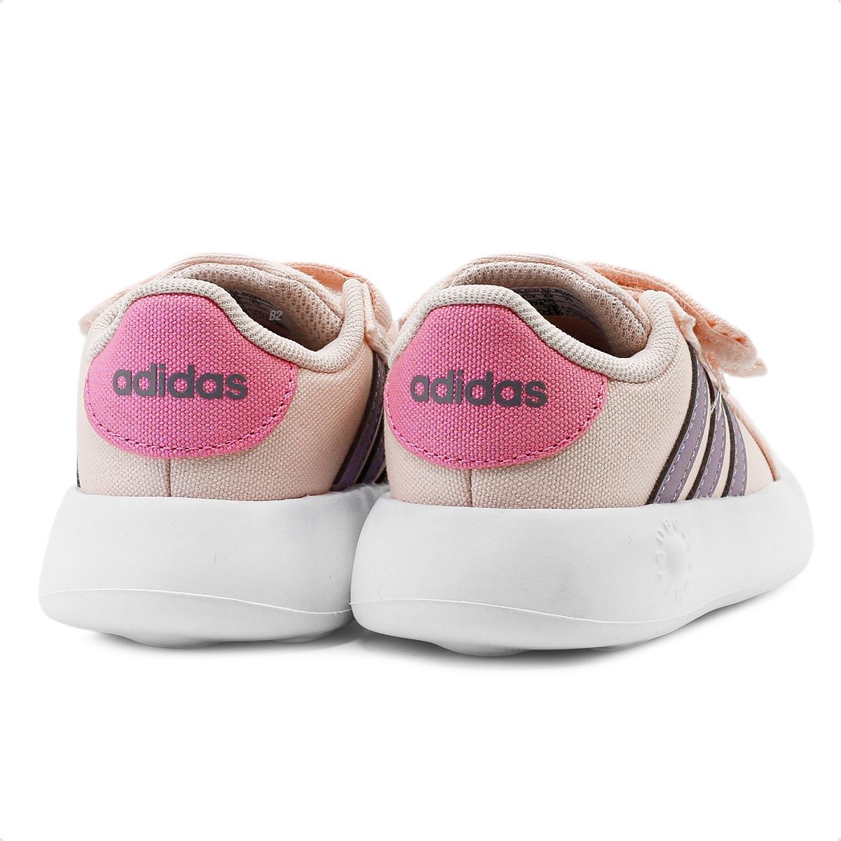 Tênis Adidas Grand Court 2.0 Infantil Rosa / Branco