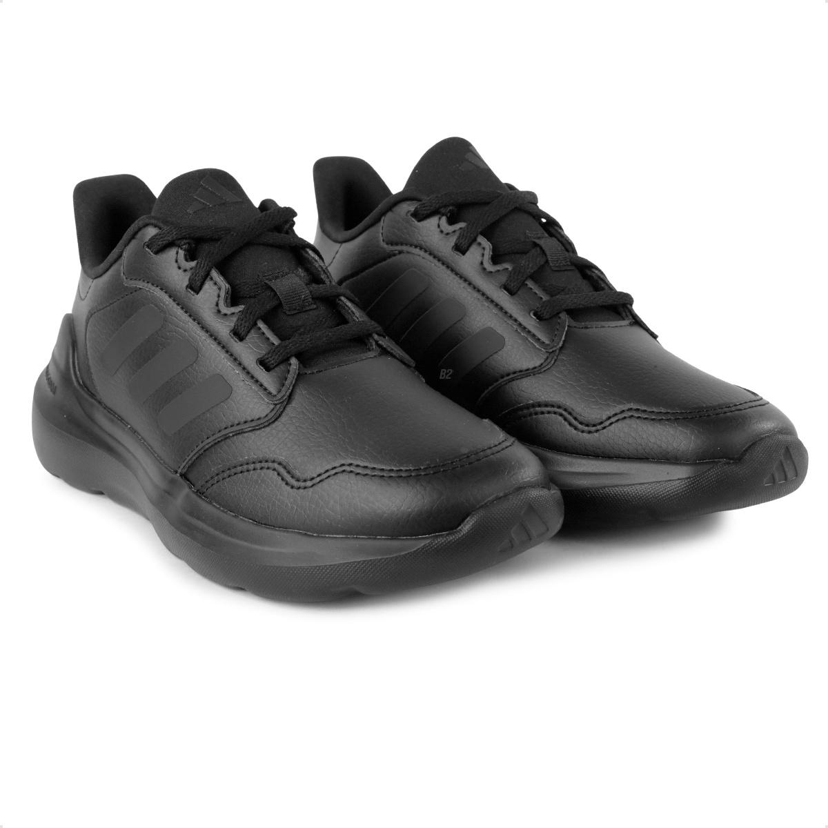 Tênis Adidas Tensaur Run Juvenil Preto / Preto