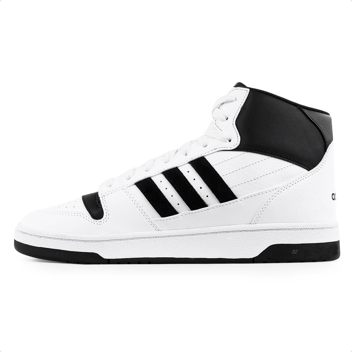 Tenis Adidas Break Start Mid Masculino Branco / Preto