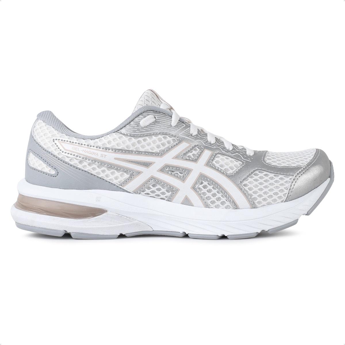Tênis Asics Gel Nagoya ST Feminino Branco / Cinza
