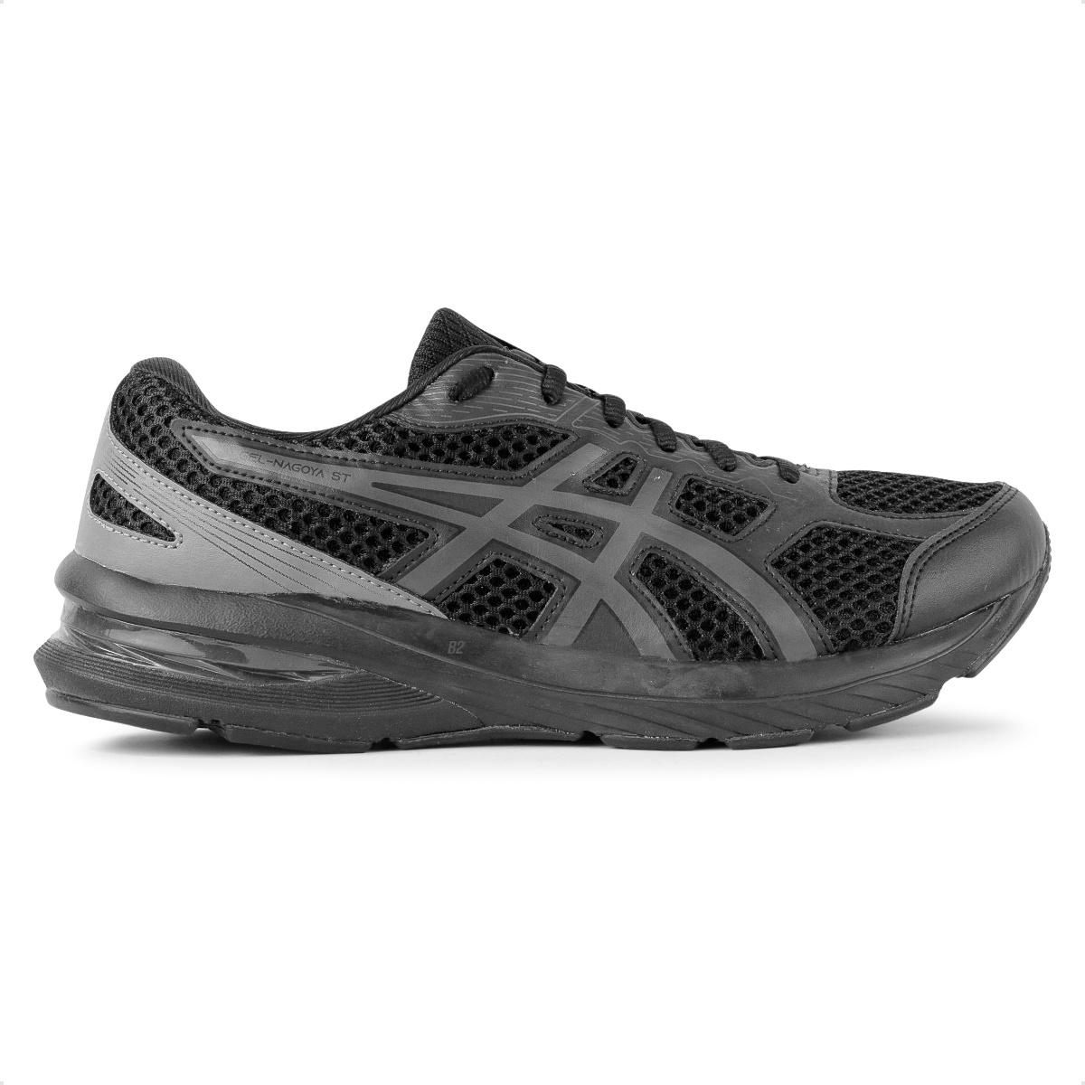 Tênis Asics Gel Nagoya ST Masculino Preto / Cinza