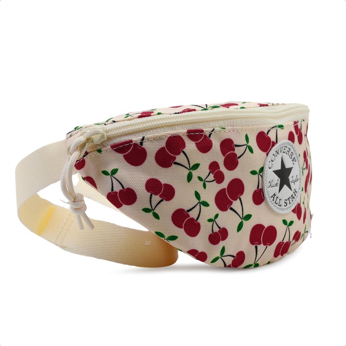 Bolsa Converse All Star Cherry Print Sling Pack Unissex Bege / Creme