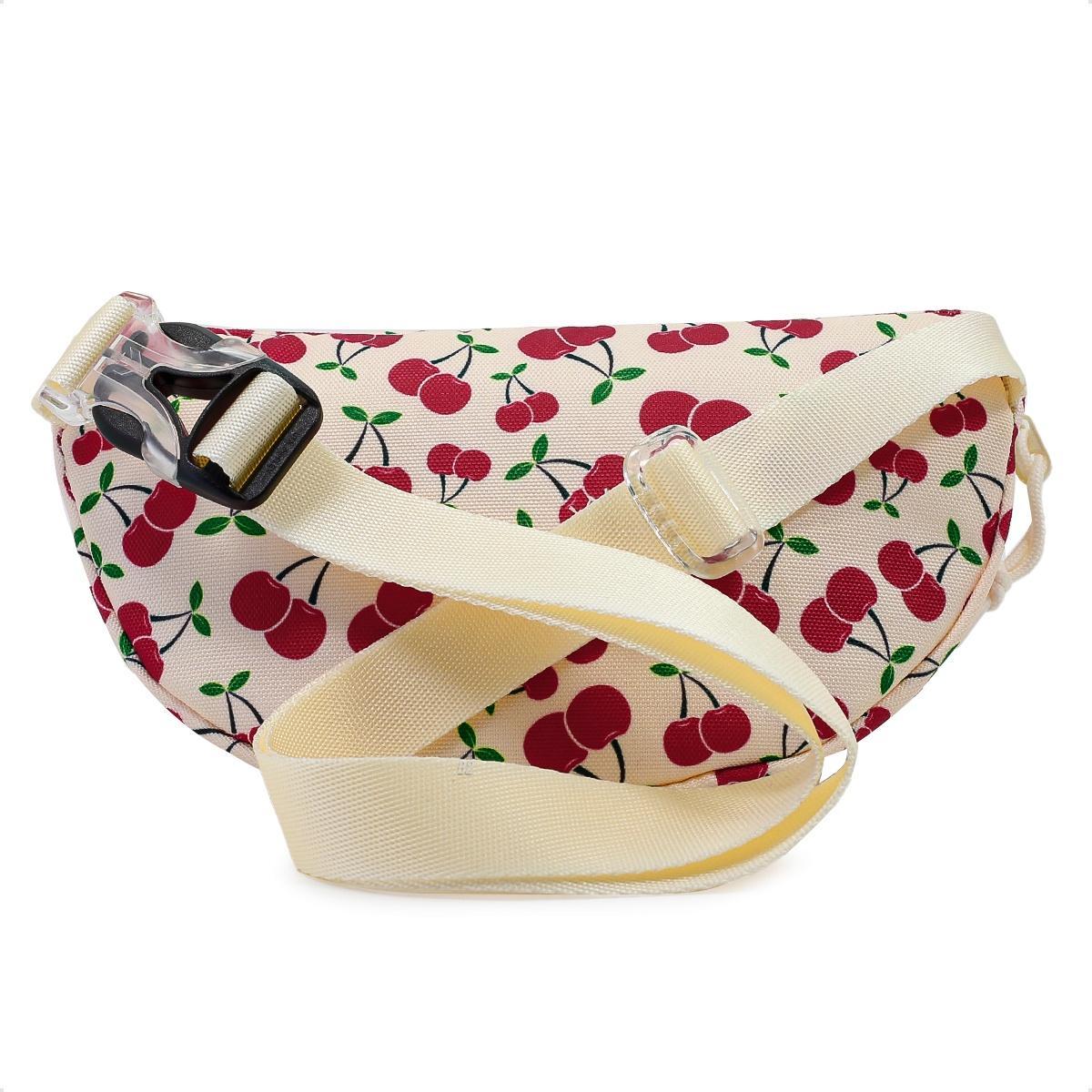 Bolsa Converse All Star Cherry Print Sling Pack Unissex Bege / Creme