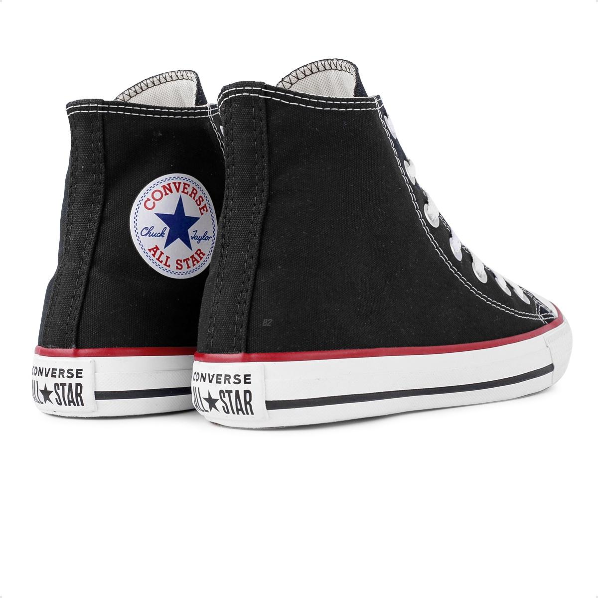 Tênis Converse Chuck Taylor All Star Cano Alto Unissex Preto / Vermelho