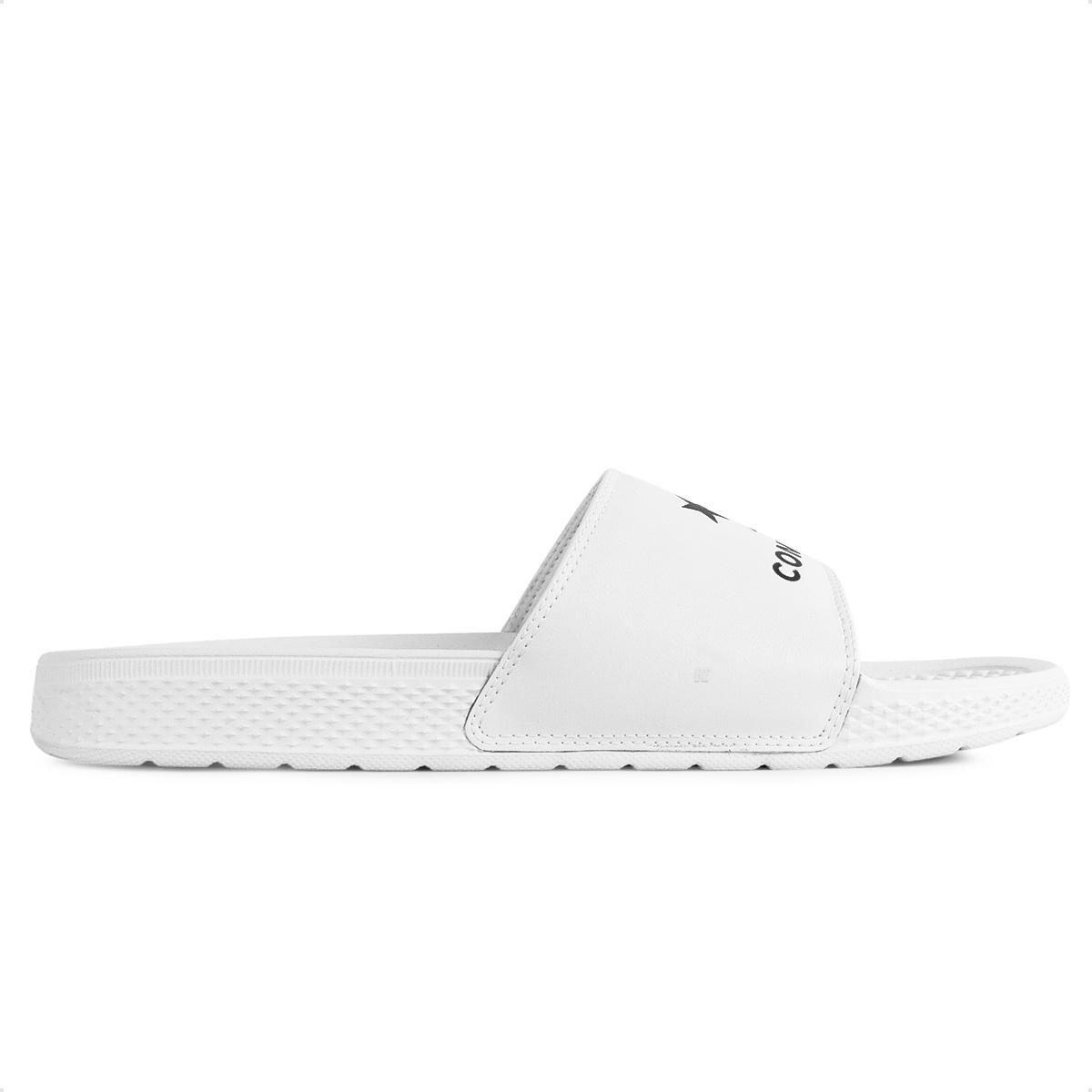 Chinelo Converse All Star Unissex Branco / Preto