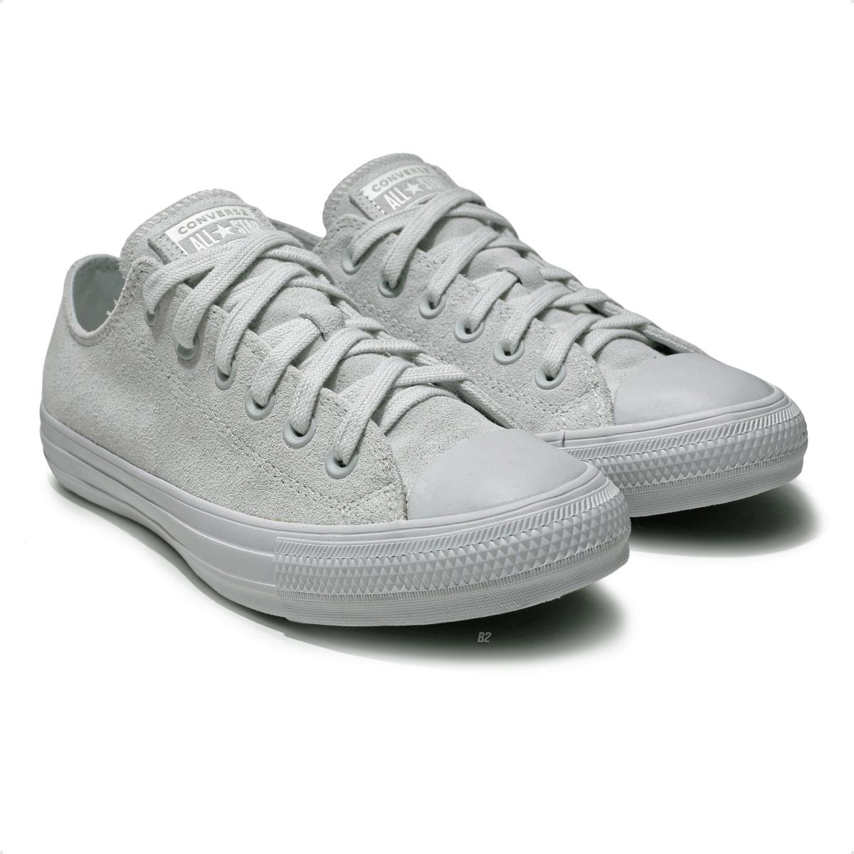 Tênis Converse All Star Chuck Taylor Crafted Color Suede Cinza