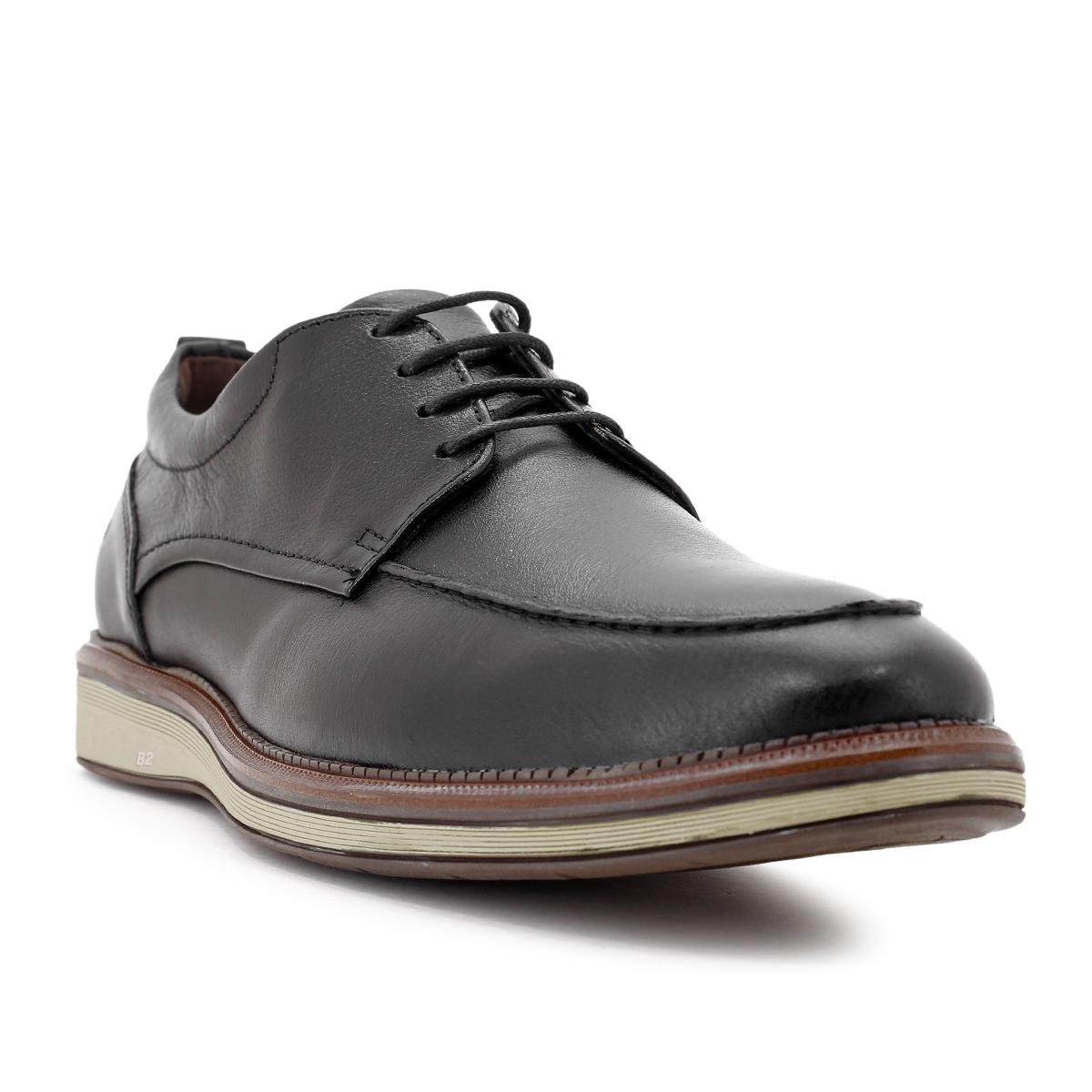 Sapato Democrata Metropolitan James Hi-Soft Masculino Preto / Bege Sapato Democrata Metropolitan James Hi-Soft Masculino Preto / Bege