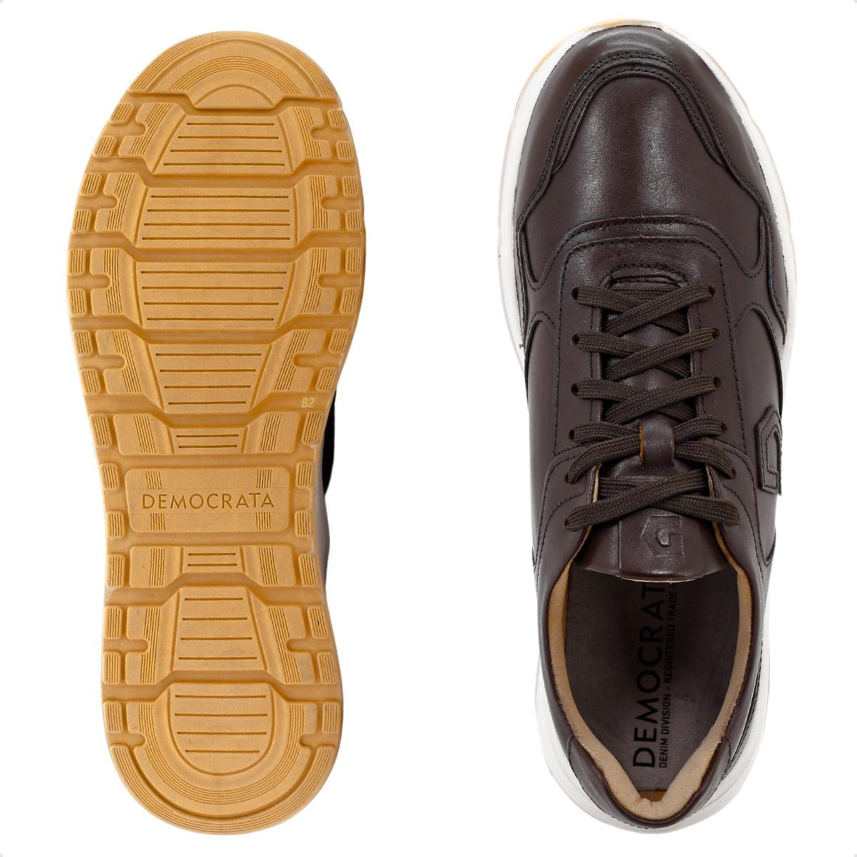 Tênis Democrata Denim Dave Masculino Marrom