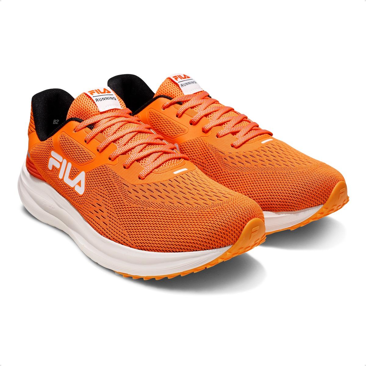 Tênis Fila Fastness Masculino Laranja / Branco