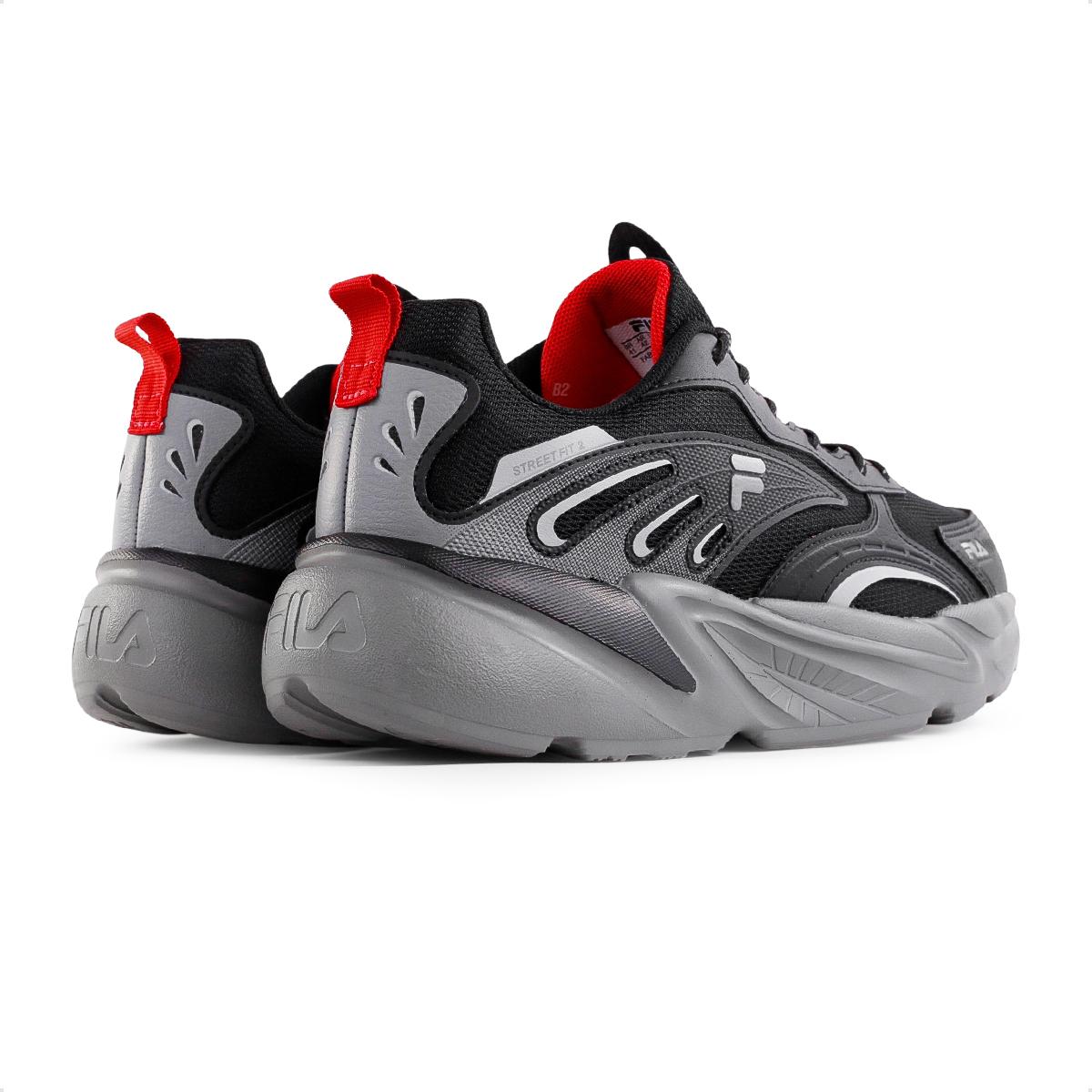 Tênis Fila Street Fit 2 Masculino Preto / Cinza