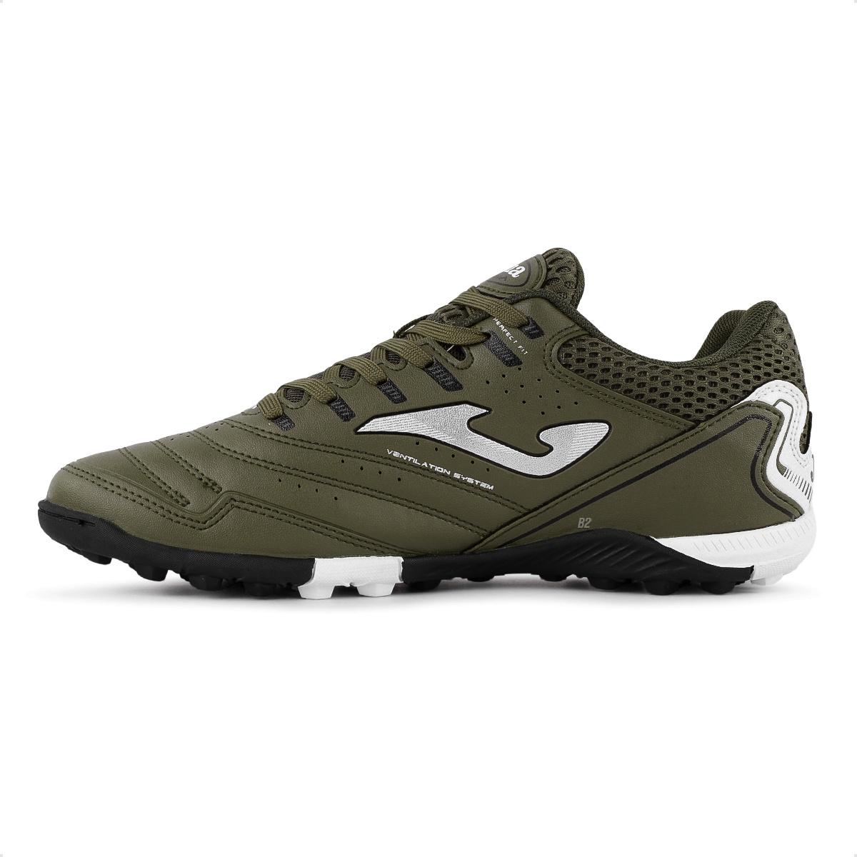 Chuteira Society Joma Máxima Masculino Verde Militar