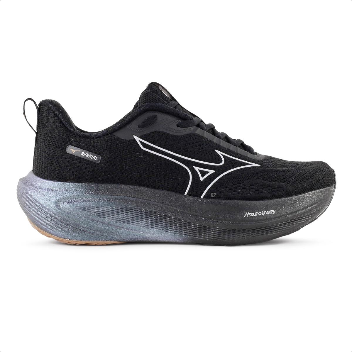 Tênis Mizuno Base Prime Masculino Preto / Cinza