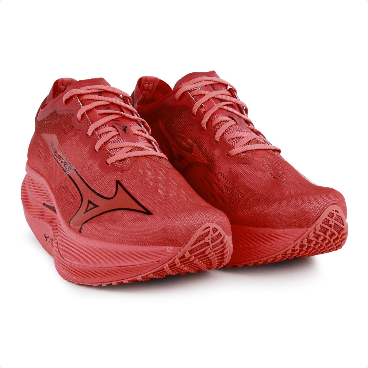 Tênis Mizuno Wave Rebellion Pro 2 Vermelho / Preto