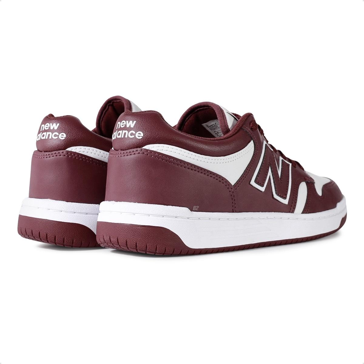 Tênis New Balance 480 Low Masculino Bordô / Branco