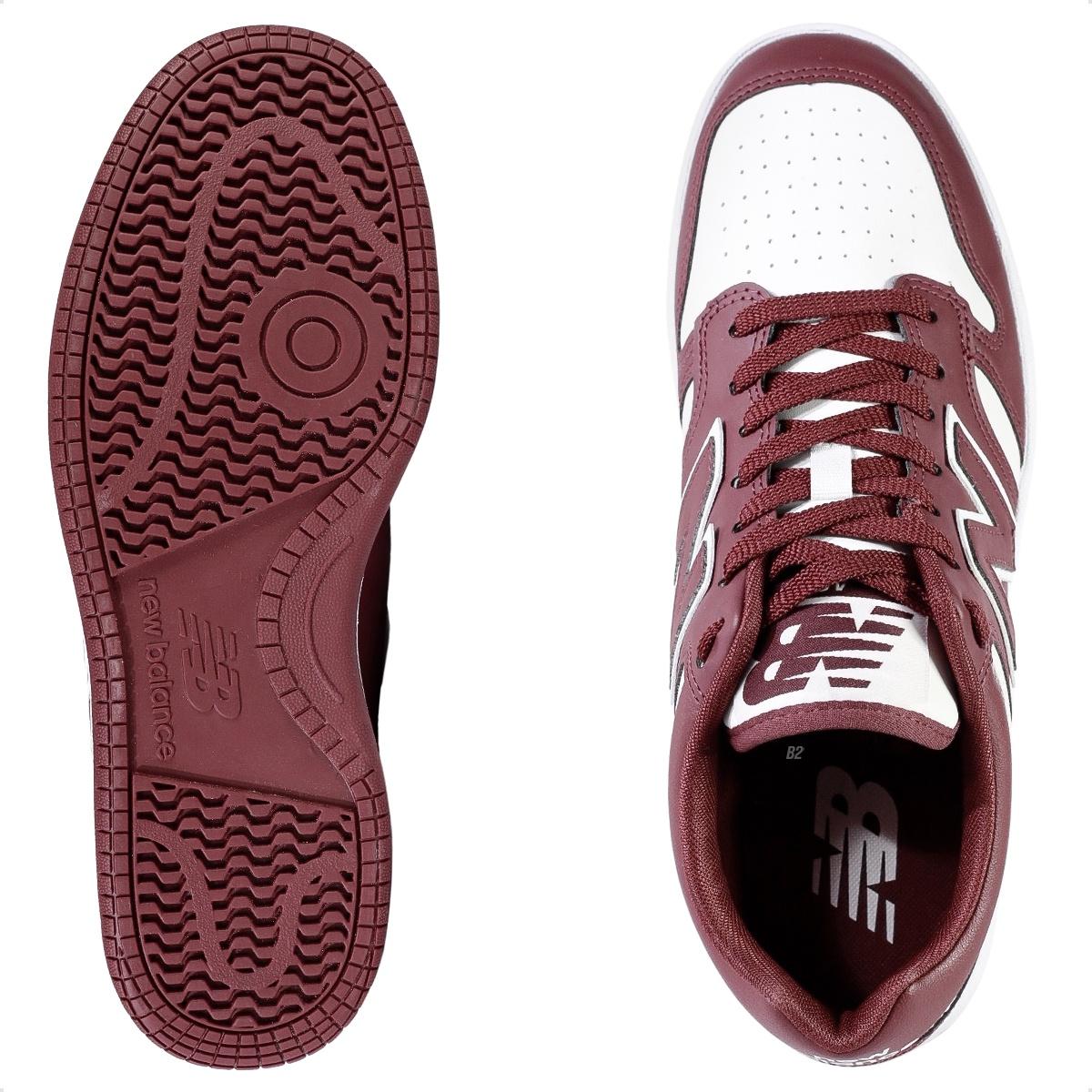 Tênis New Balance 480 Low Masculino Bordô / Branco