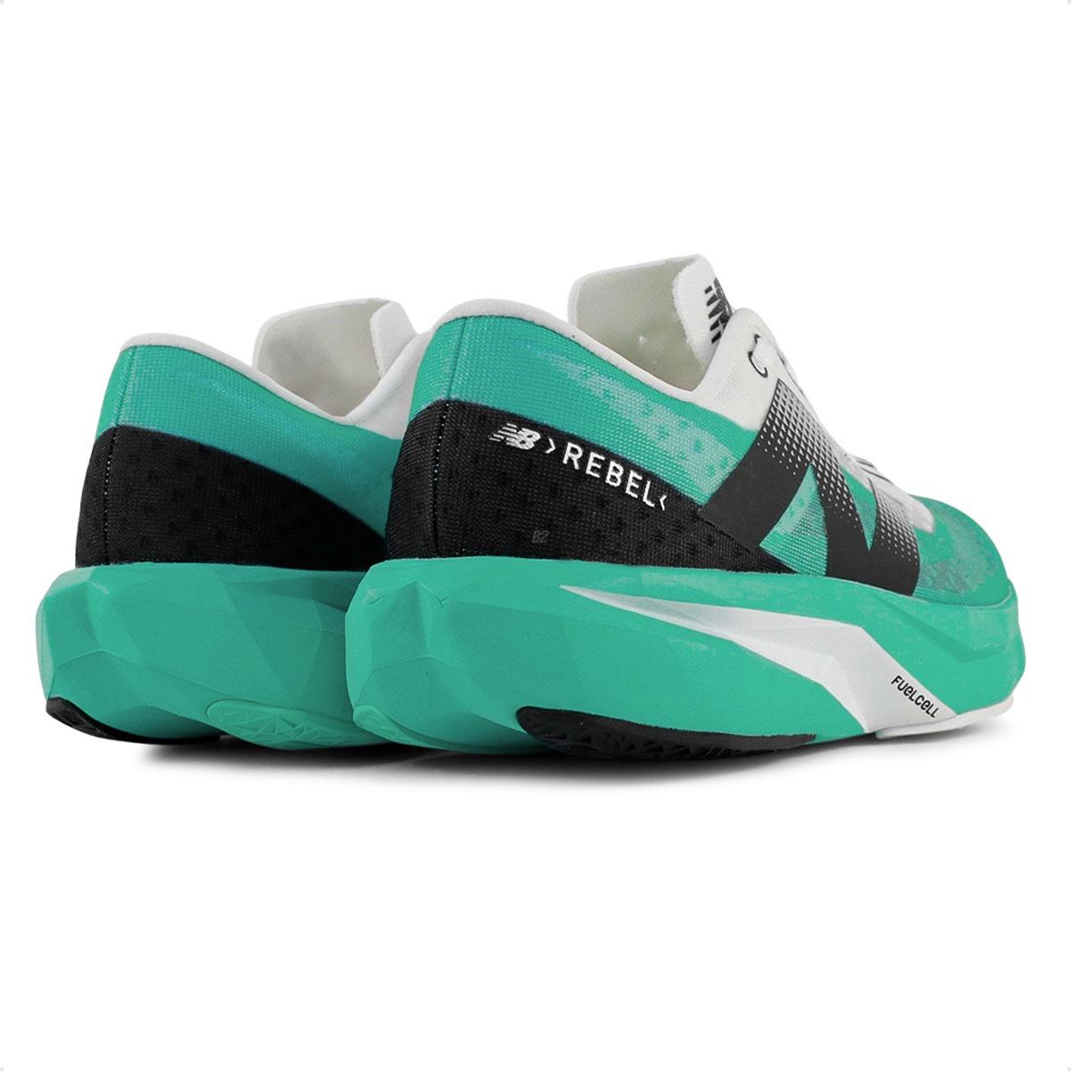 Tenis New Balance Fuelcell Rebel V4 Masculino Verde / Preto