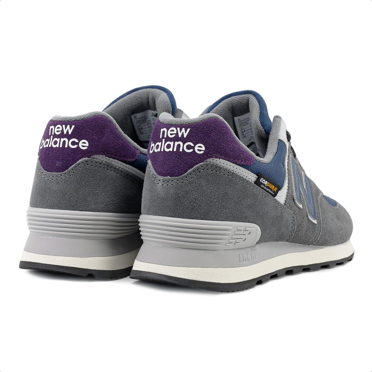 Tênis New Balance 574 V2 Cordura Unissex Cinza / Marinho