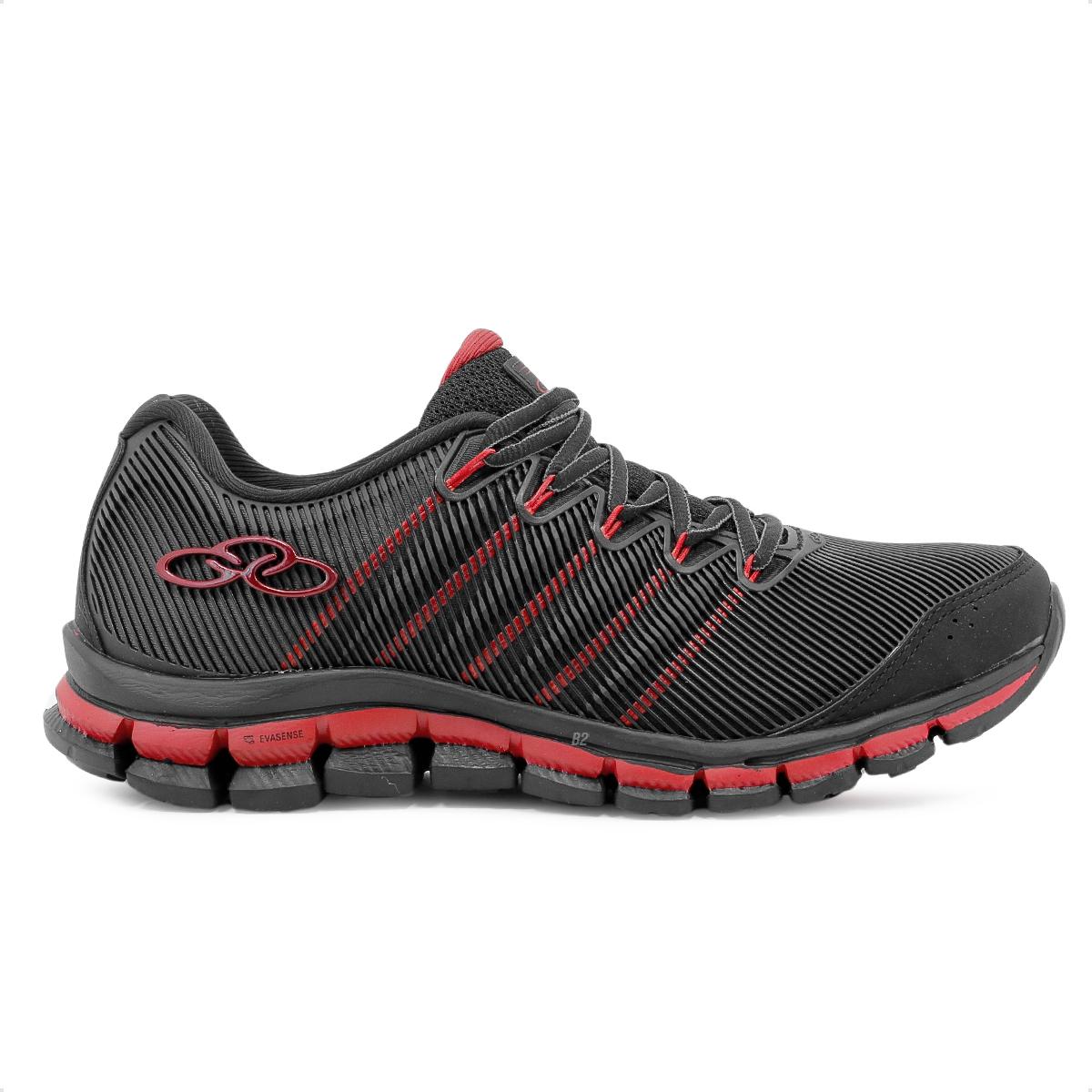 Tenis Olympikus Dynamic Masculino Preto / Vermelho