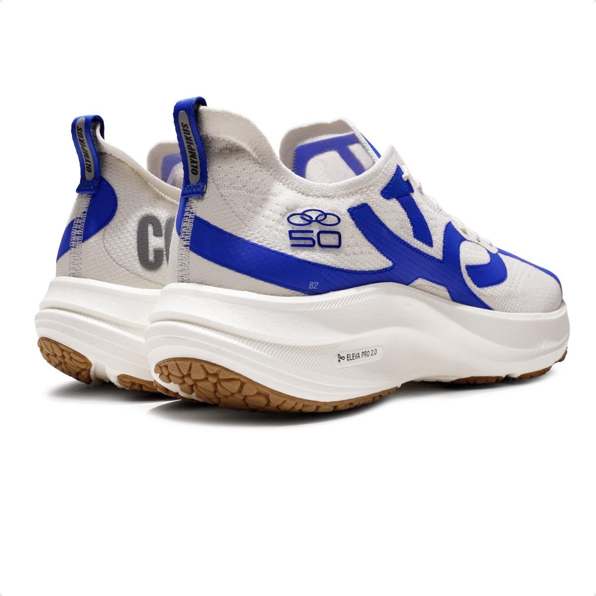 Tênis Olympikus Corre 4 - 50 Anos Unissex Branco / Azul