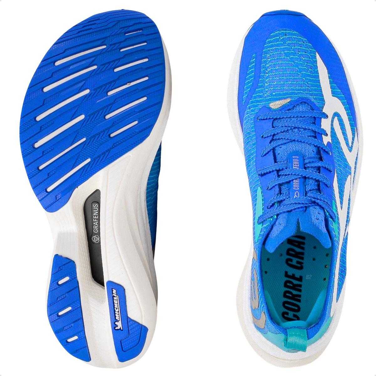 Tênis Olympikus Corre Grafeno 3 Unissex Azul / Branco
