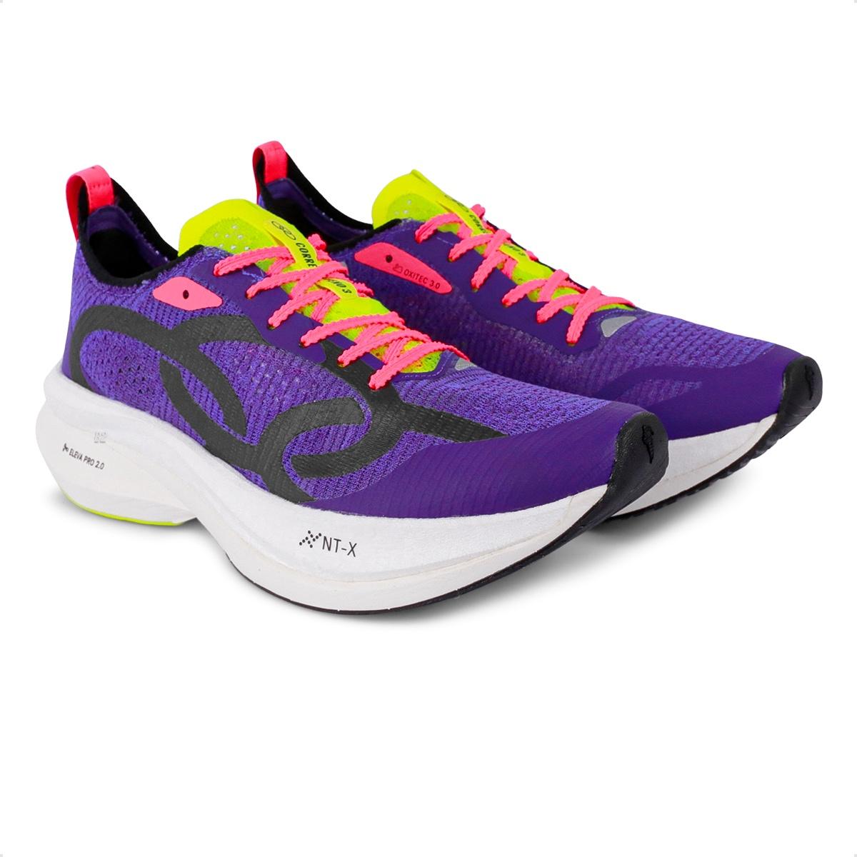 Tênis Olympikus Corre Grafeno 3 Unissex Roxo / Rosa
