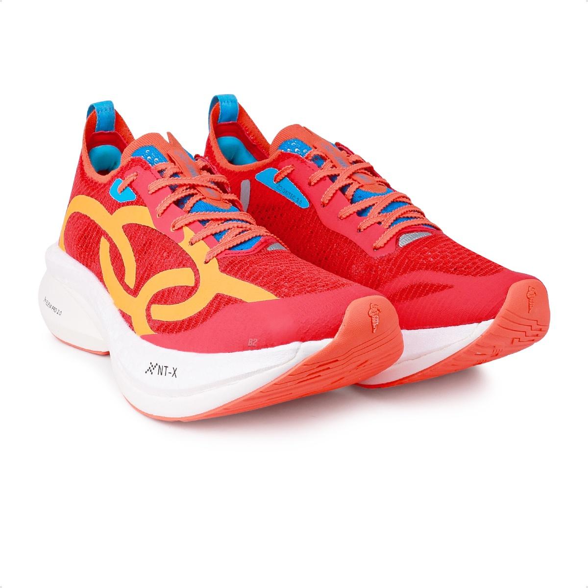 Tênis Olympikus Corre Grafeno 3 Unissex Vermelho / Amarelo