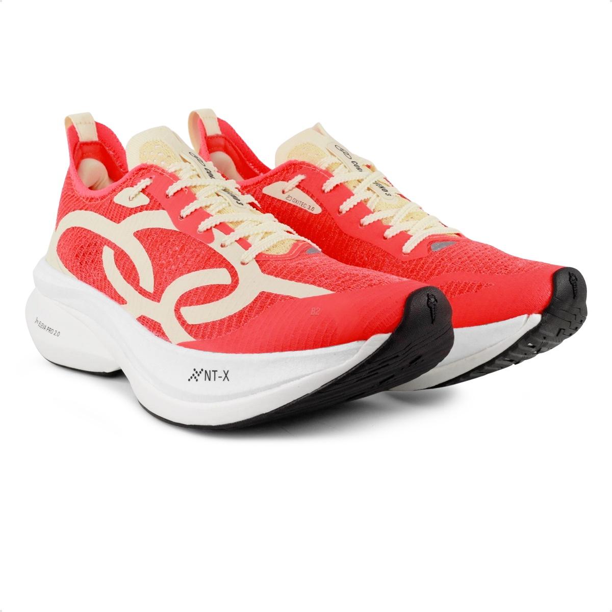 Tênis Olympikus Corre Grafeno 3 Unissex Vermelho / Coral