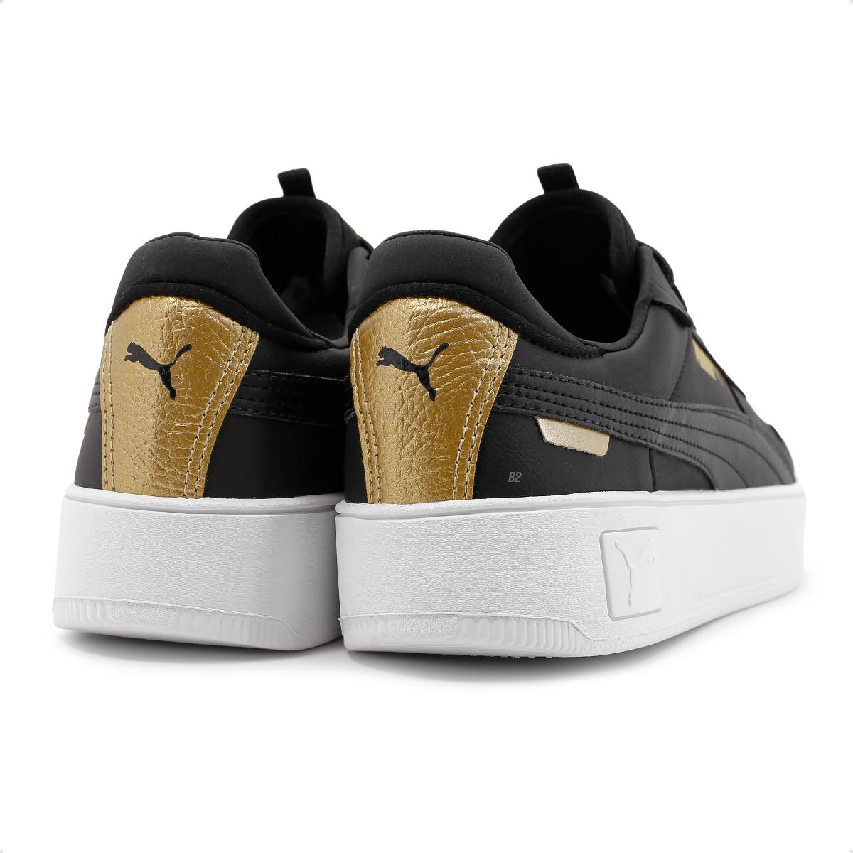 Tênis Puma Carina Street BDP Feminino Preto / Dourado