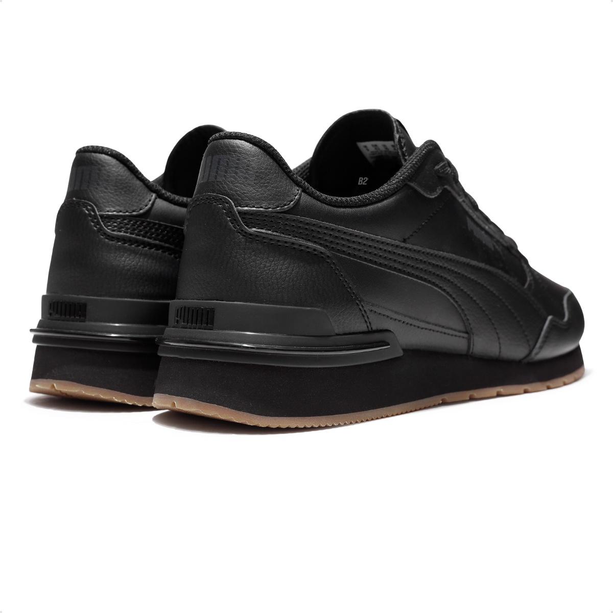 Tênis Puma St Runner V4 L Masculino Preto / Preto
