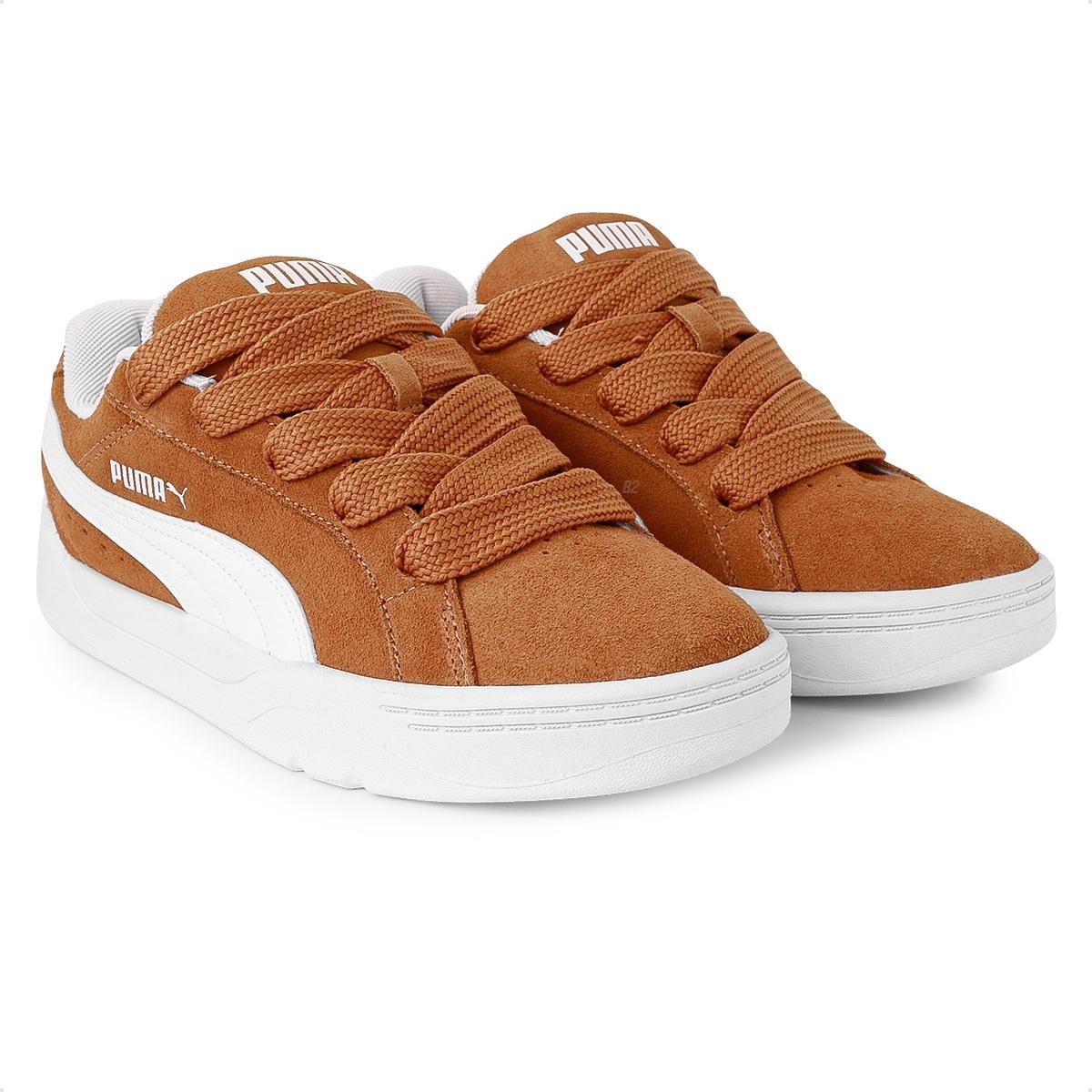 Tênis Puma Park Lifestyle Easy SD BDP Masculino Marrom / Branco
