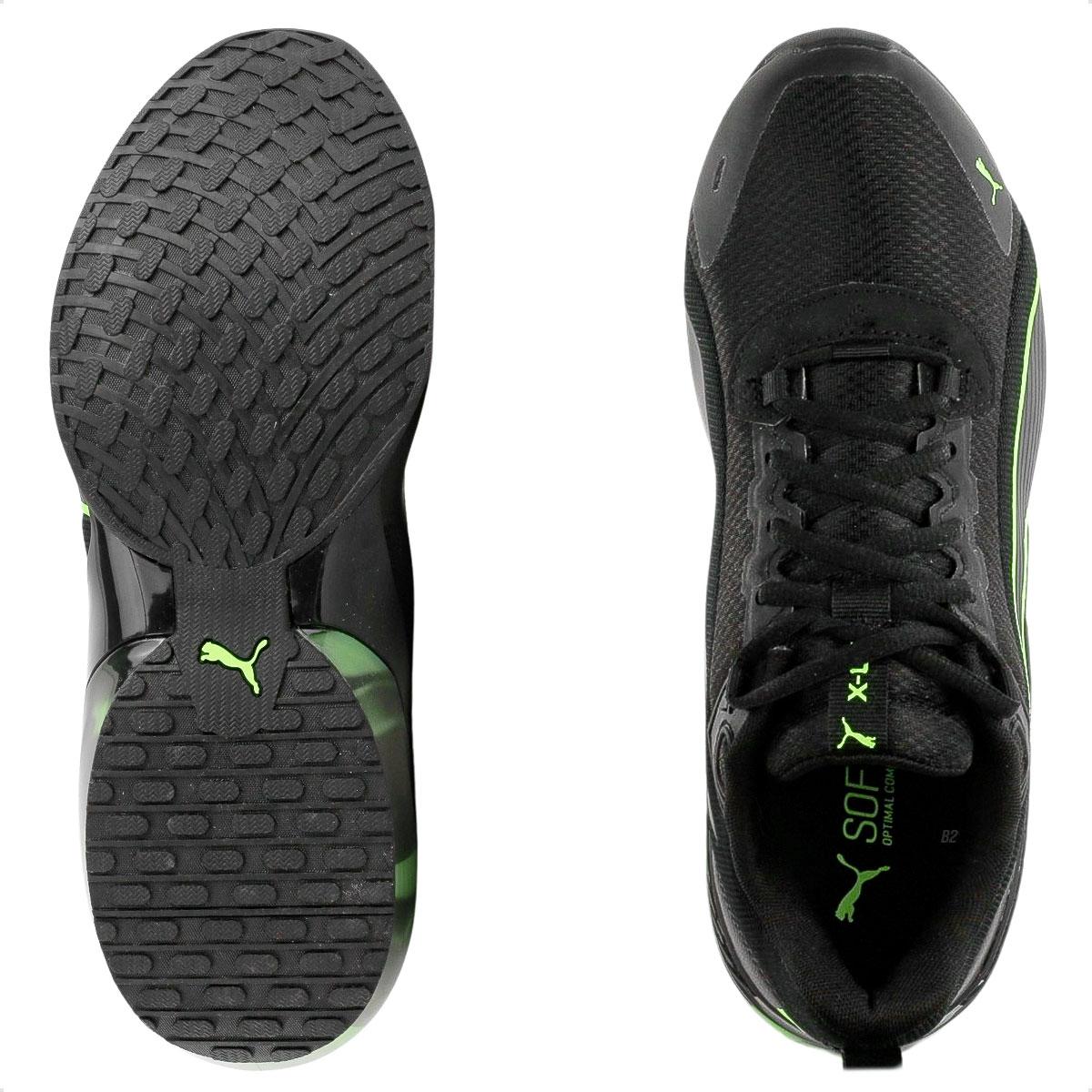 Tênis Puma X-Cell Uprise Masculino Preto / Verde