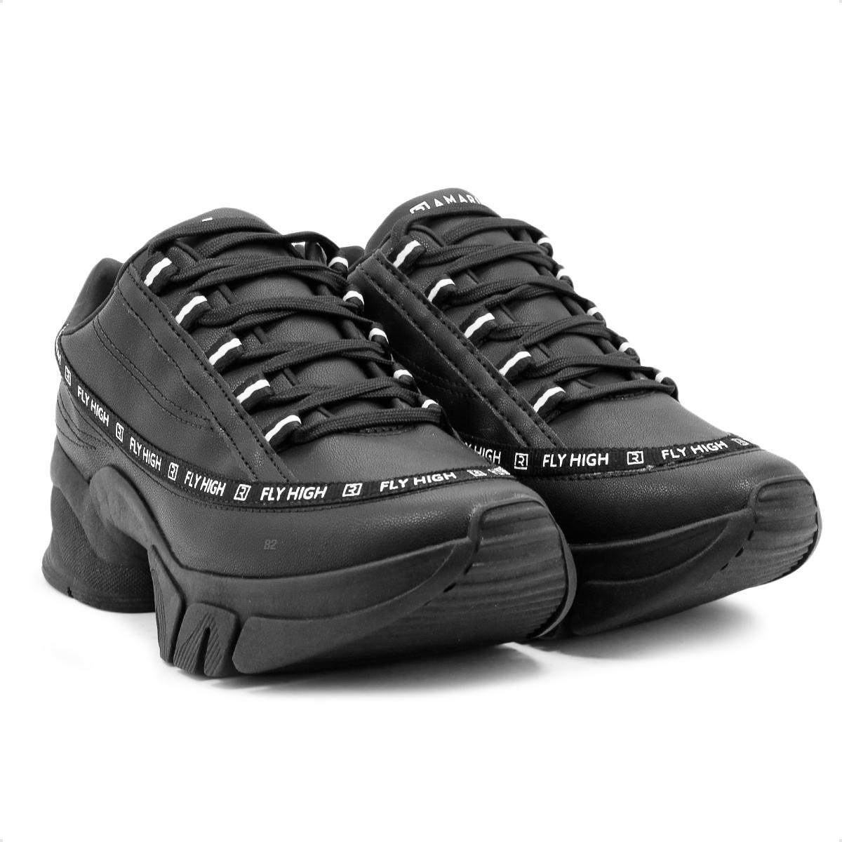 Tênis Ramarim Chunky Fly High Preto / Preto