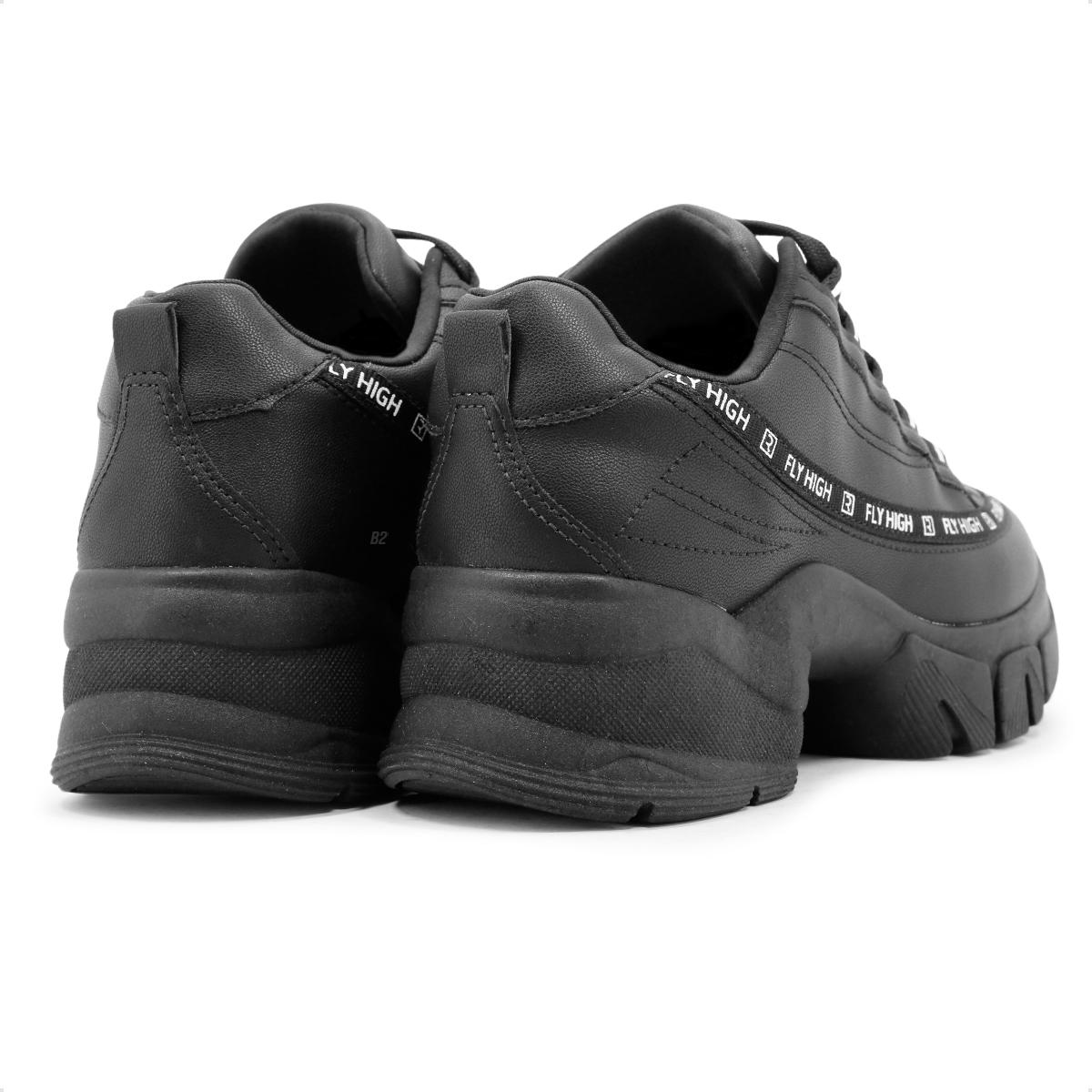 Tênis Ramarim Chunky Fly High Preto / Preto