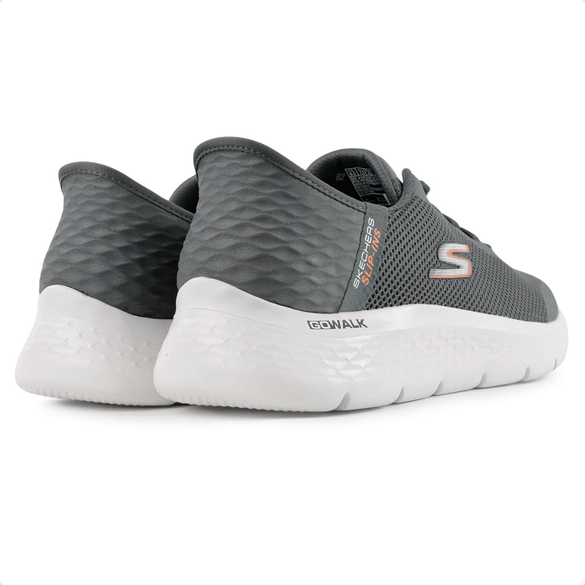 Tênis Skechers Go Walk Flex Hands Up Masculino Cinza