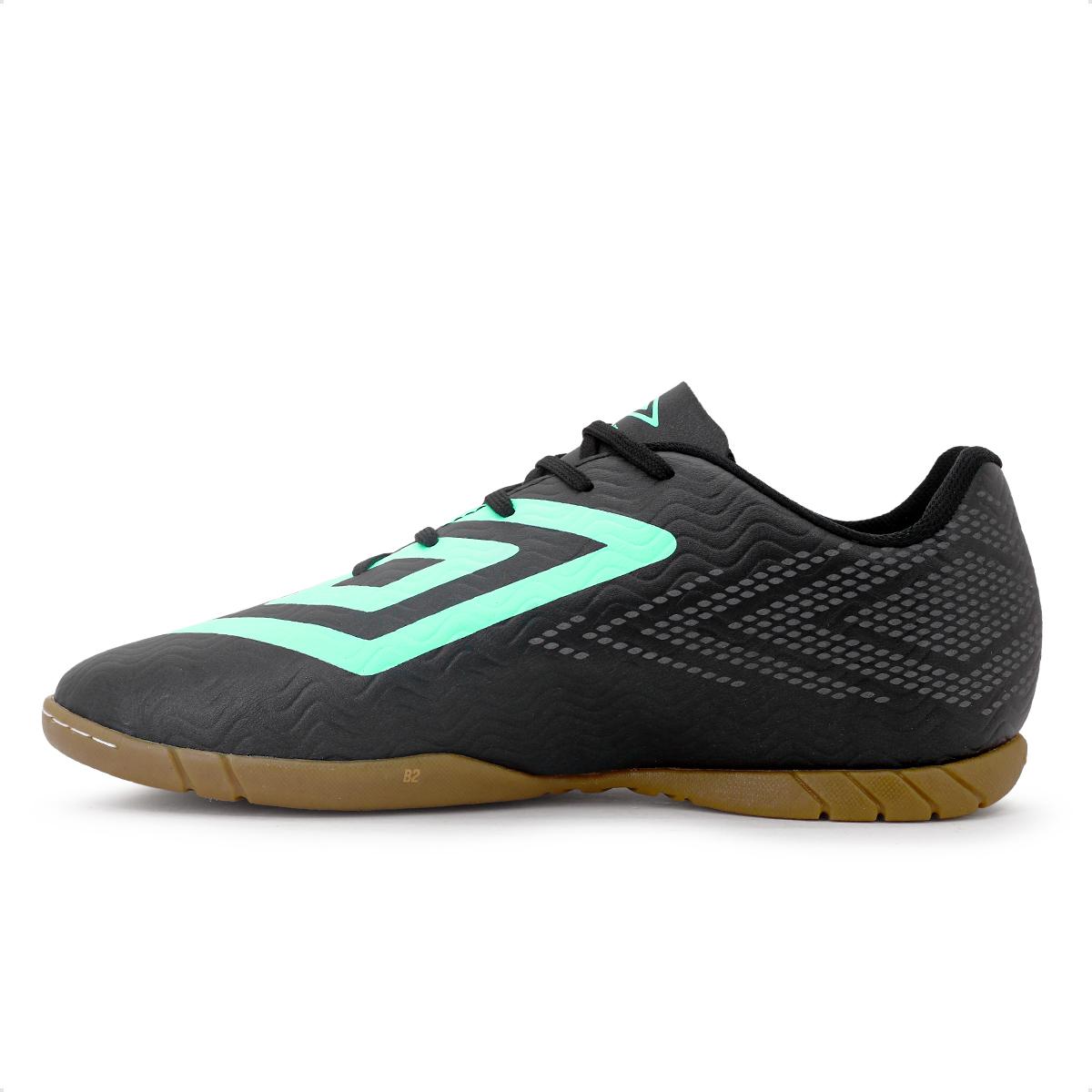 Chuteira Futsal Umbro Ultraskin Preto / Verde