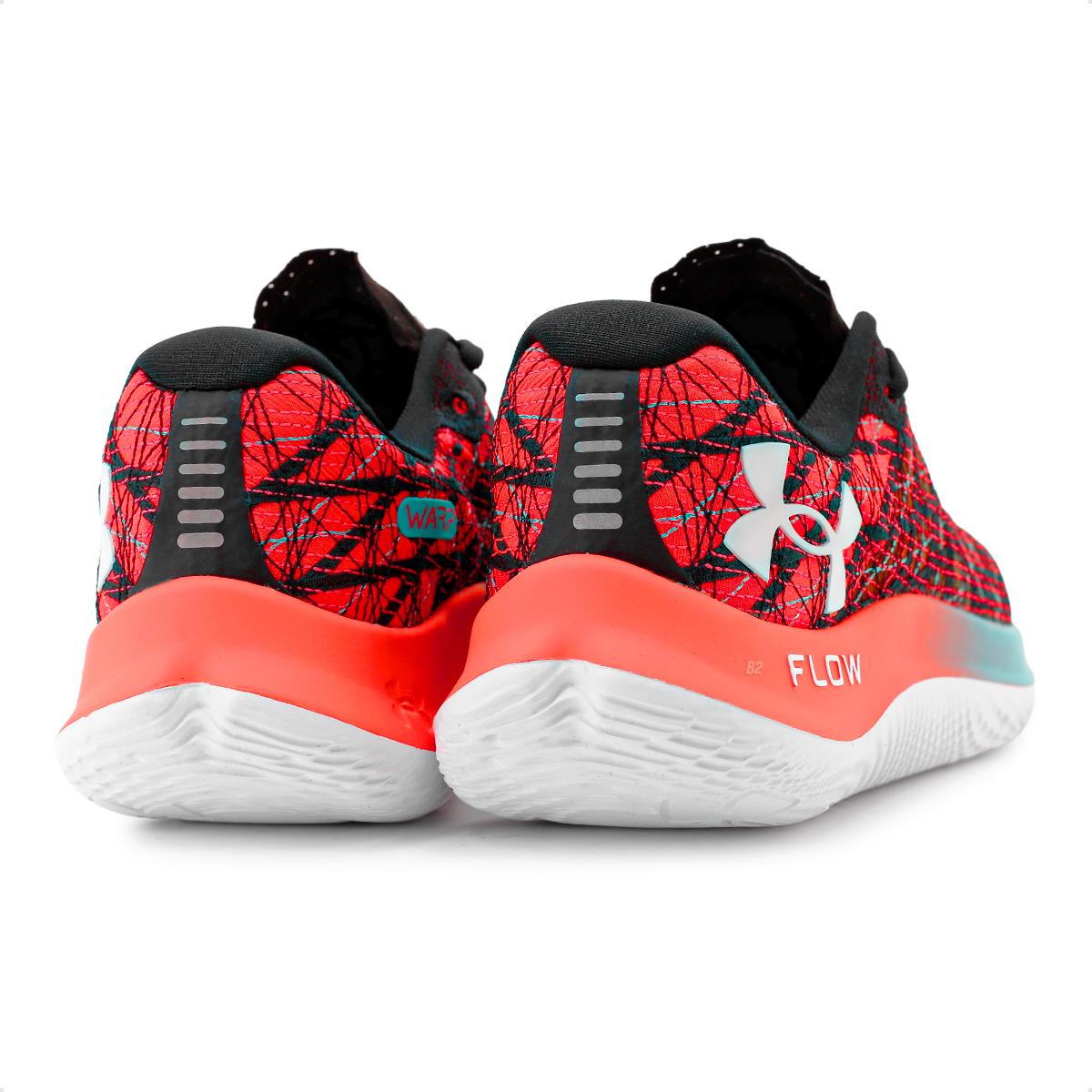 Tênis Under Armour Flow Bluetooth Velociti Wind 2 Masculino Coral / Preto