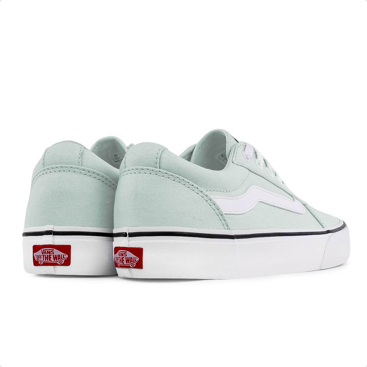 Tênis Vans Ward Suede Canvas Verde Claro / Branco